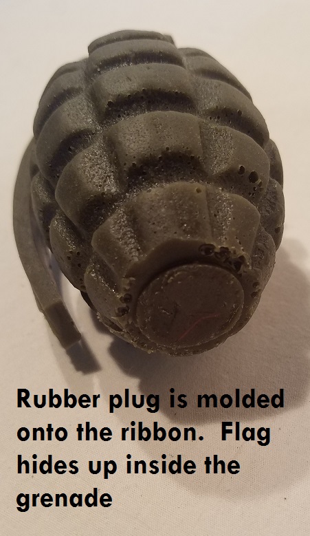 Hand Grenade, Fragmentation, Rubber Reproduction – SERVICE OF SUPPLY
