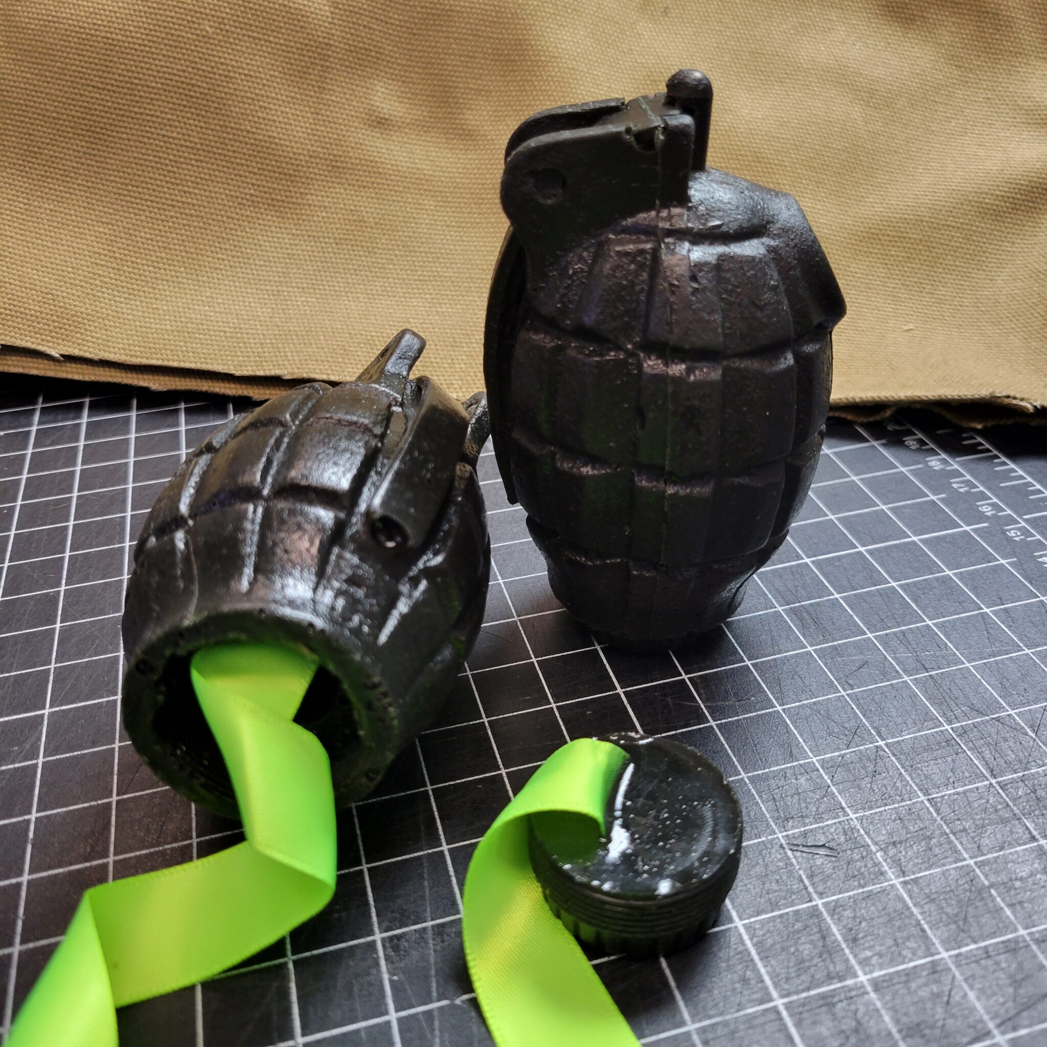 British Mills Bomb Hand Grenade – Black Rubber Reproduction – SERVICE ...