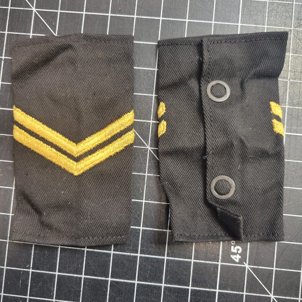 Shoulder Epaulet rank insignia, US, Corporal – SERVICE OF SUPPLY