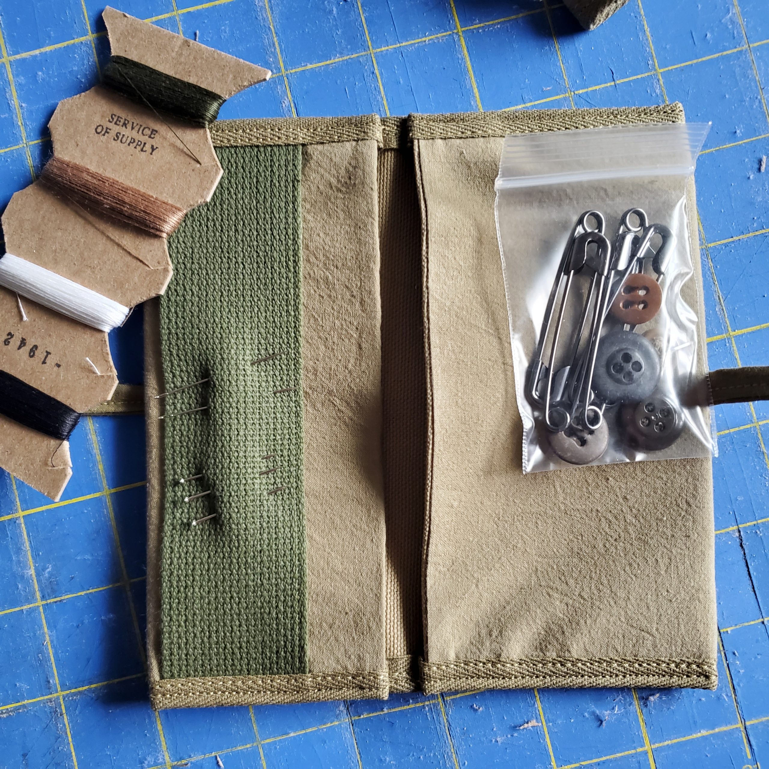 WWII Reproduction Sewing Kit – SERVICE OF SUPPLY