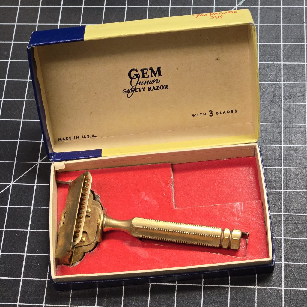 GEM Junior Parade Safety Razor, with its original box 1930s to 1950s ...