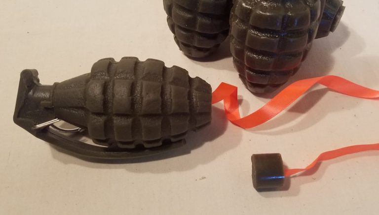 Hand Grenade, Fragmentation, Rubber Reproduction – SERVICE OF SUPPLY