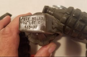 Hand Grenade, Fragmentation, Rubber Reproduction – SERVICE OF SUPPLY