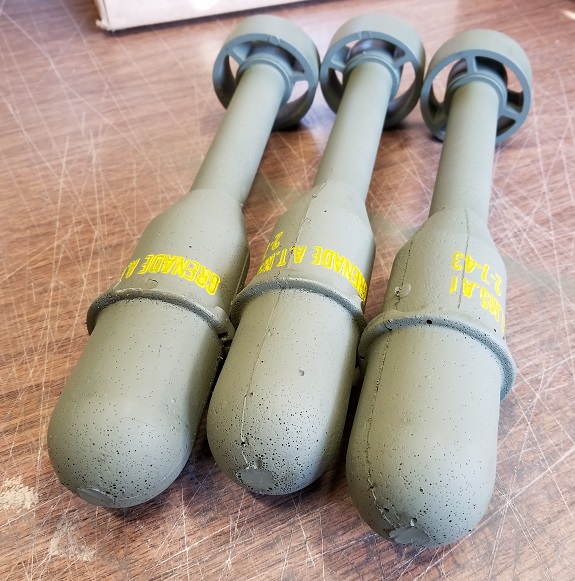Rifle Grenades -Rubber Reproduction AT and AP – SERVICE OF SUPPLY