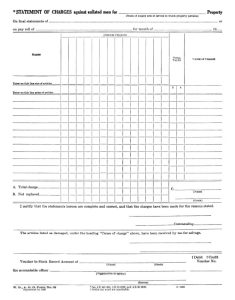 Statement Of Charges – Against Enlisted Men – SERVICE OF SUPPLY